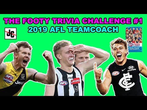 The Footy Trivia Challenge #1 | 2019 AFL TeamCoach - YouTube