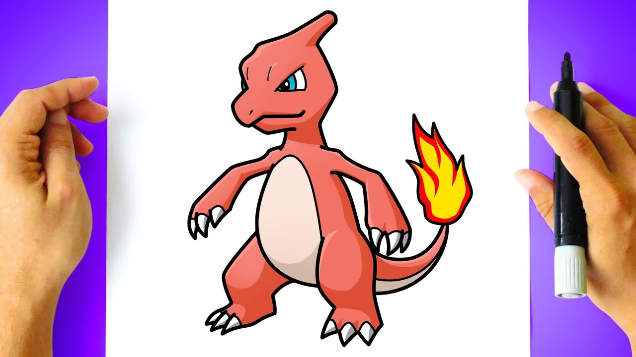 How to DRAW CHARMELEON - Pokemon Drawing - YouTube