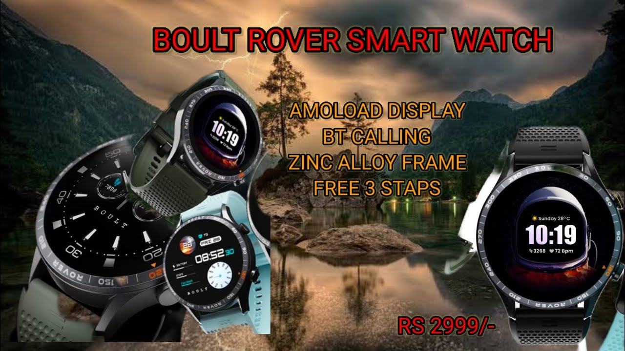 Boult Rover BT Calling Smart Watch Unboxing & Review 2999 Amoled Round Dial Smart Watch - YouTube