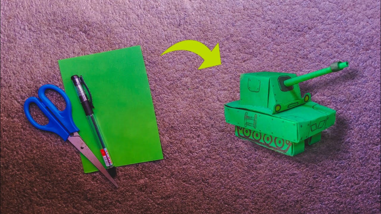 How to make paper Tank easy || Paper Tank easy || Paper Tank Origami ...