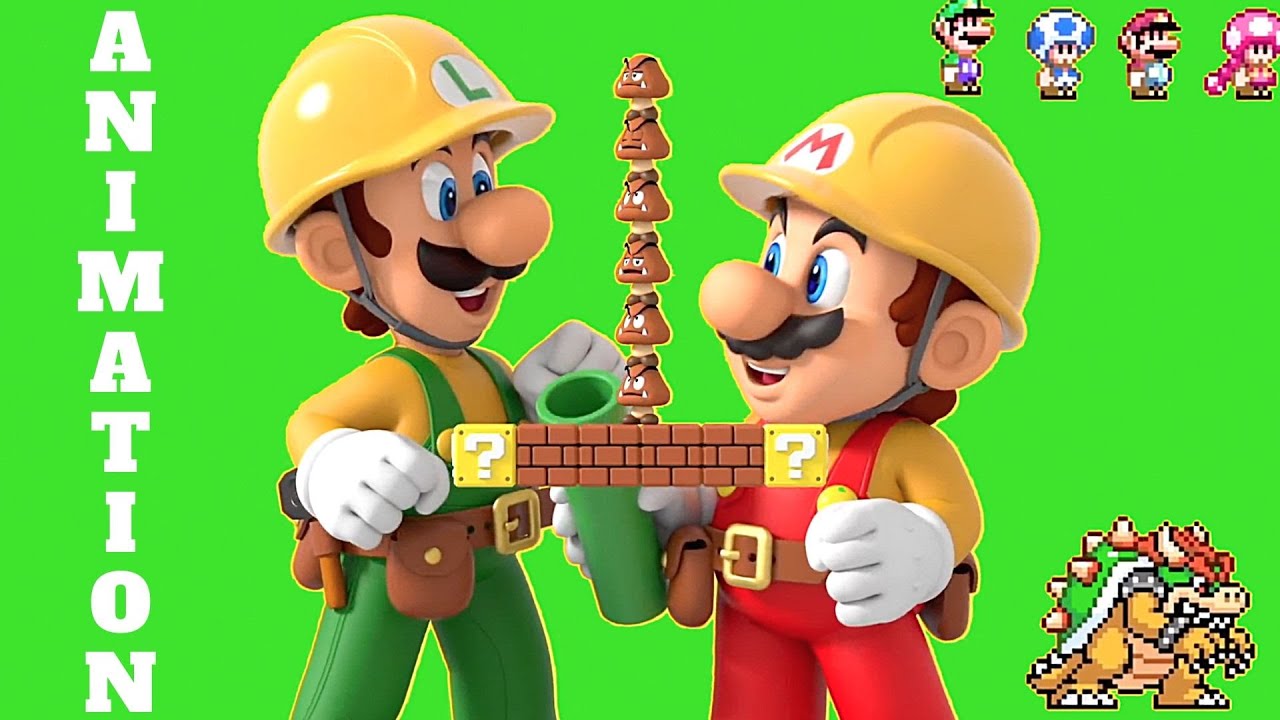 [Green Screen Animation] Mario & Luigi | Free To Use/Download | Game ...