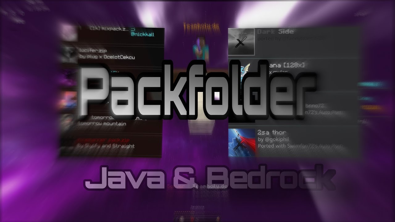 Java & Bedrock packs | Packfolder - YouTube