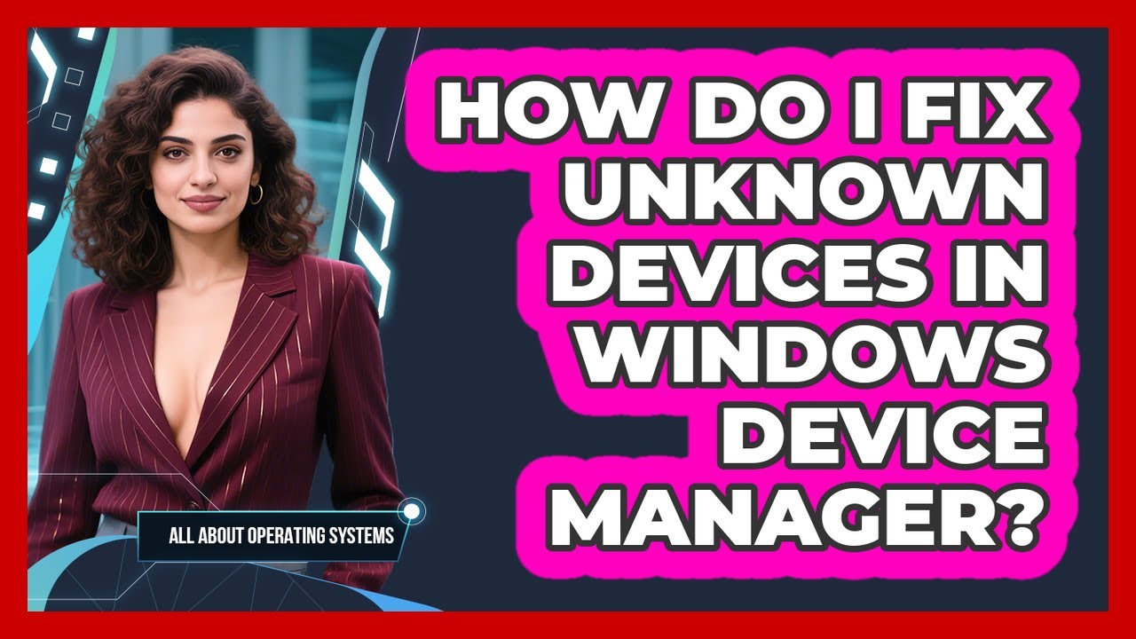 How Do I Fix Unknown Devices In Windows Device Manager? - All About ...