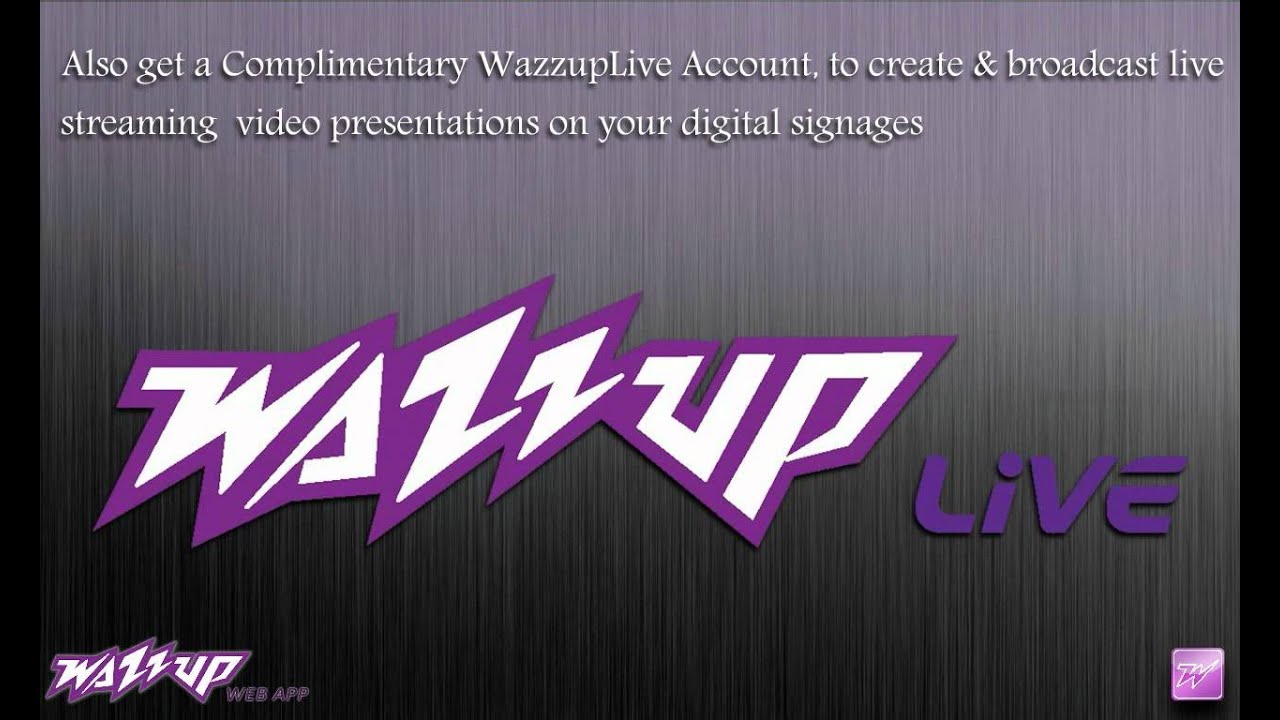 Wazzup Web-App(BG-1).avi - YouTube