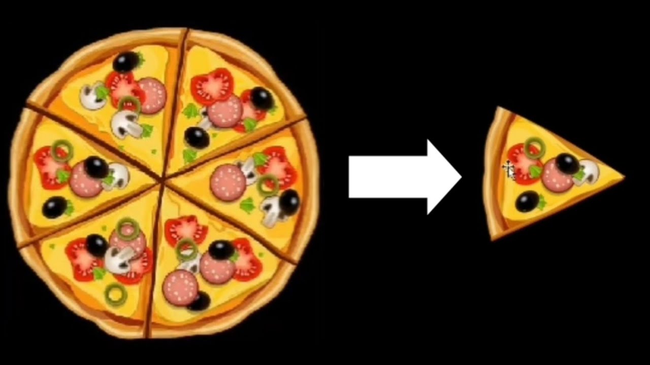 Cara Memotong Pizza di ppt - YouTube