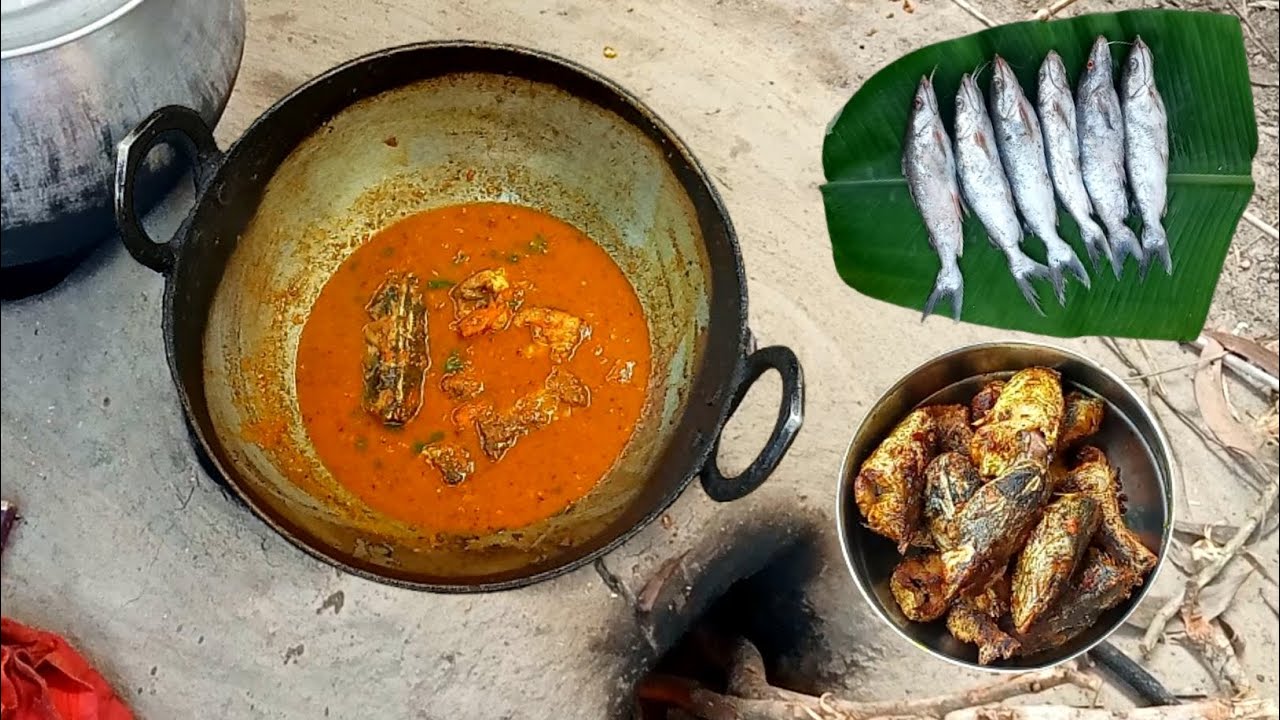 KANTIA FISH CURRY | village style kantia fish cooking and eating ...