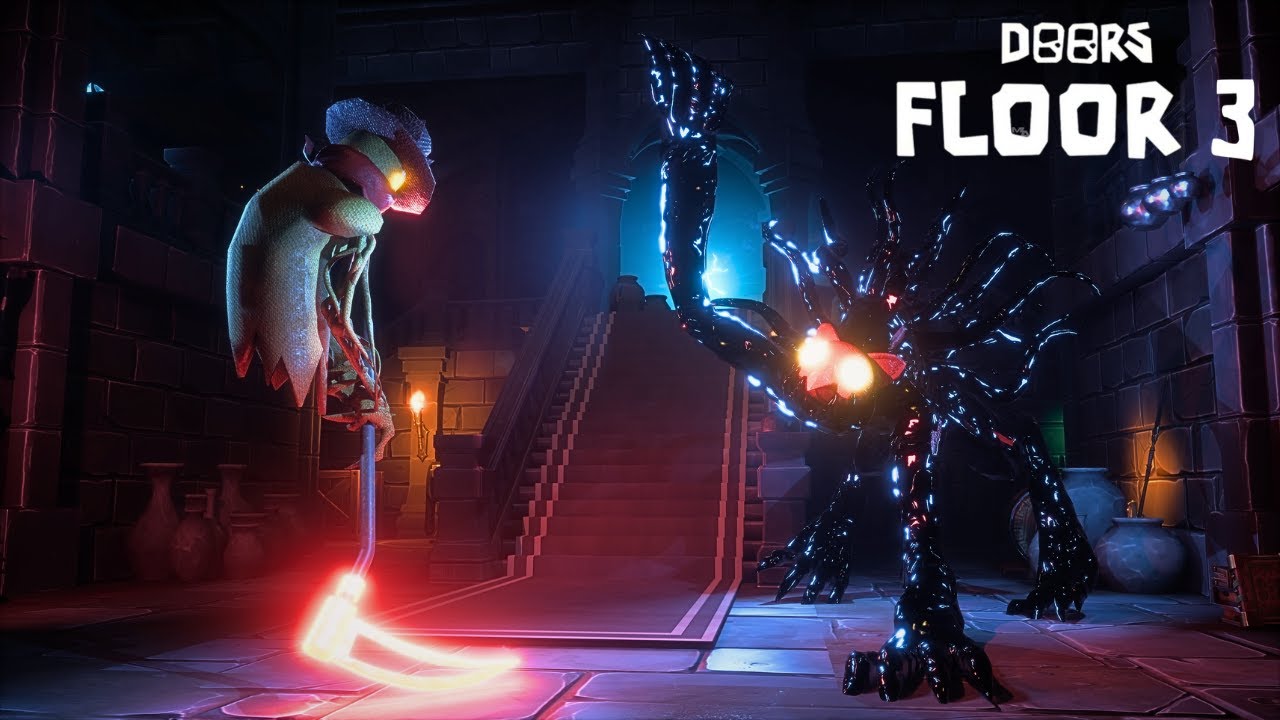 DOORS FLOOR 3 Update - INFECTED El Goblino VS Groundskeeper [Gameplay ...