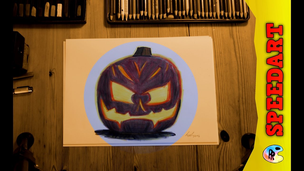 HALLOWEEN special 2016 Drawing / Pumpkin speed draw - Halloween Spezial ...