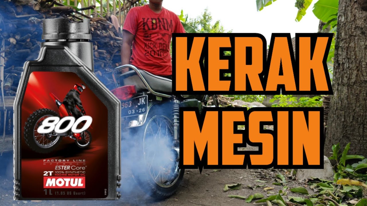 MOTUL 800 OFF ROAD 2T - Kerak mesin oli samping Motul 800 2T - YouTube