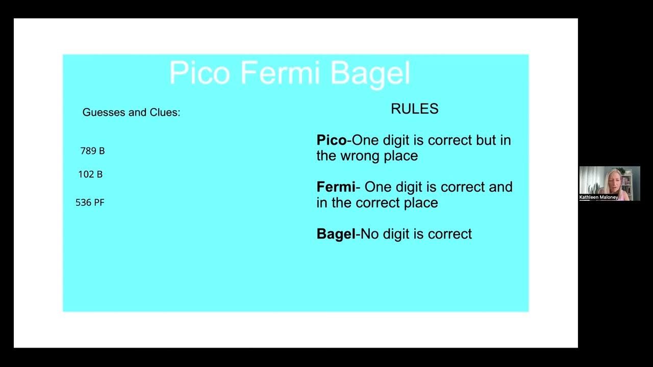 Math Games, Pico, Fermi, Bagel - YouTube