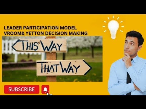Vroom&Yetton Decision Making Model [leader participation model]#vroom ...