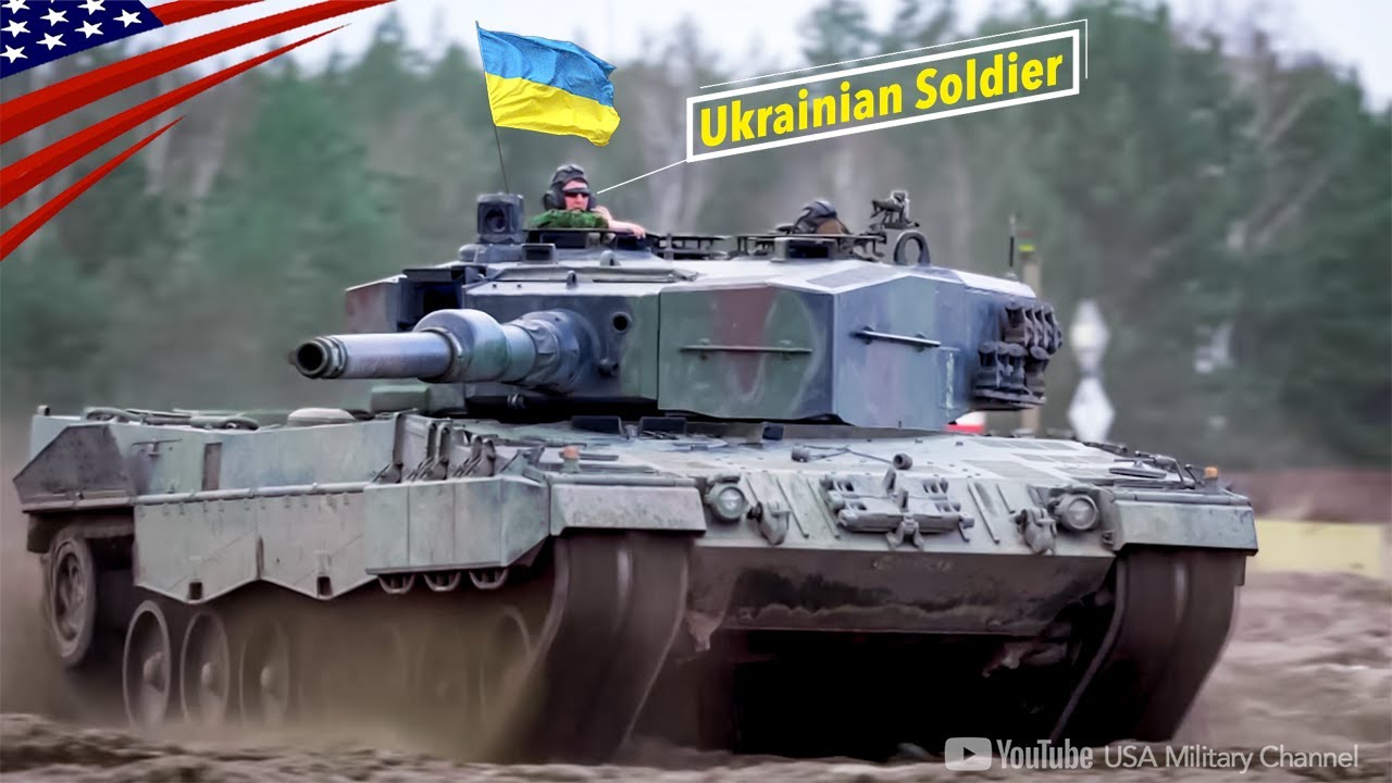 NATO Instructor Teaches Ukrainian Soldiers How to Use Leopard 2 Tank ...