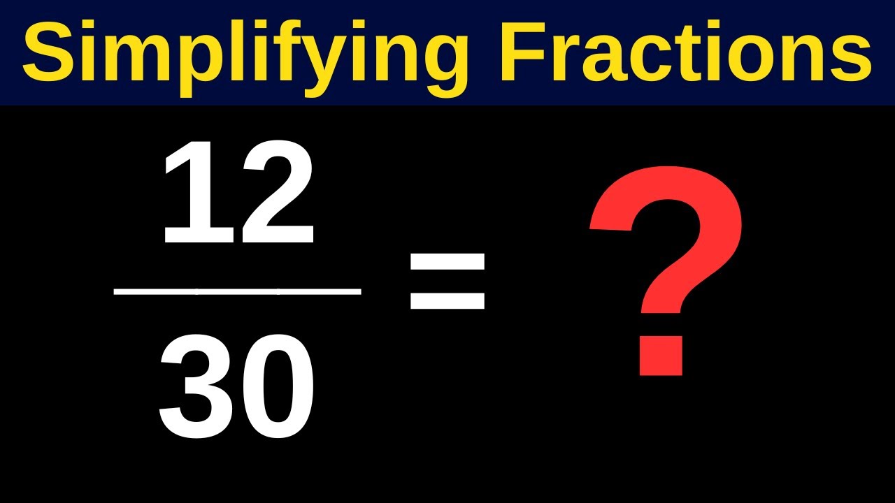 How to Simplify Fractions | Math with Zany Tutor - YouTube