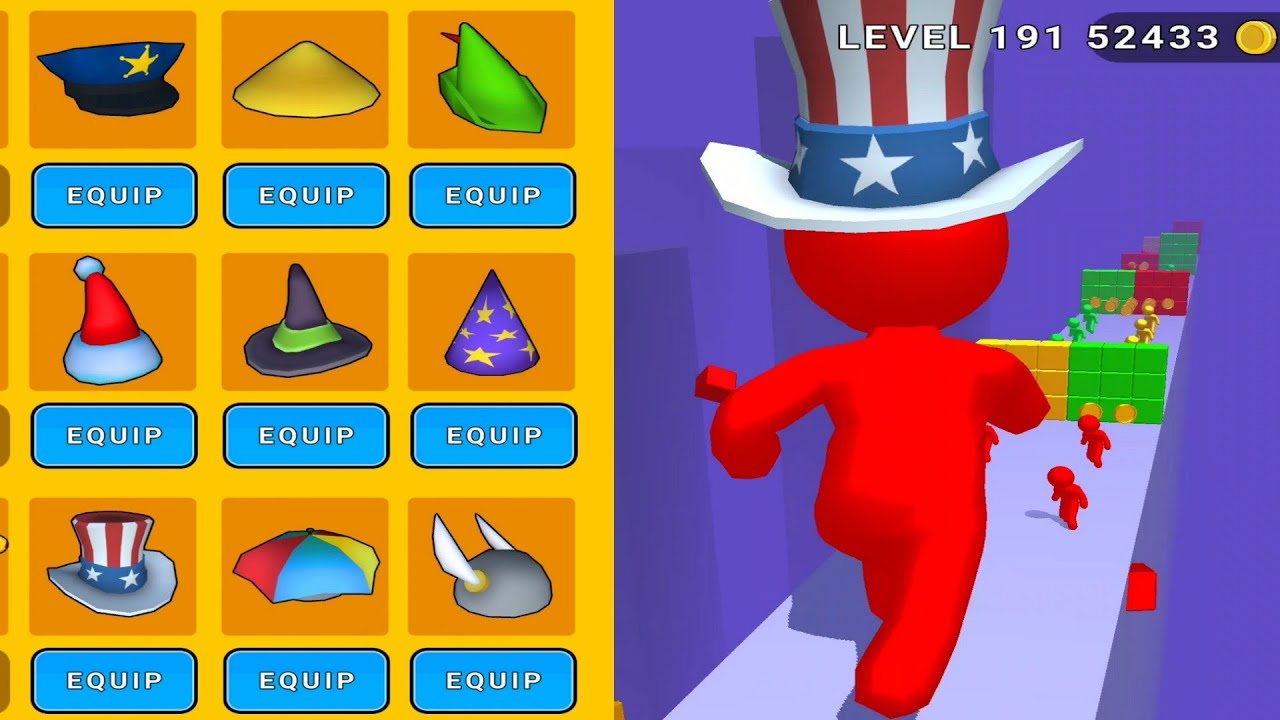 COLOR RUN STICKMAN 3D ( IOS & ANDROID) NEW UPDATE GAMEPLAY - YouTube