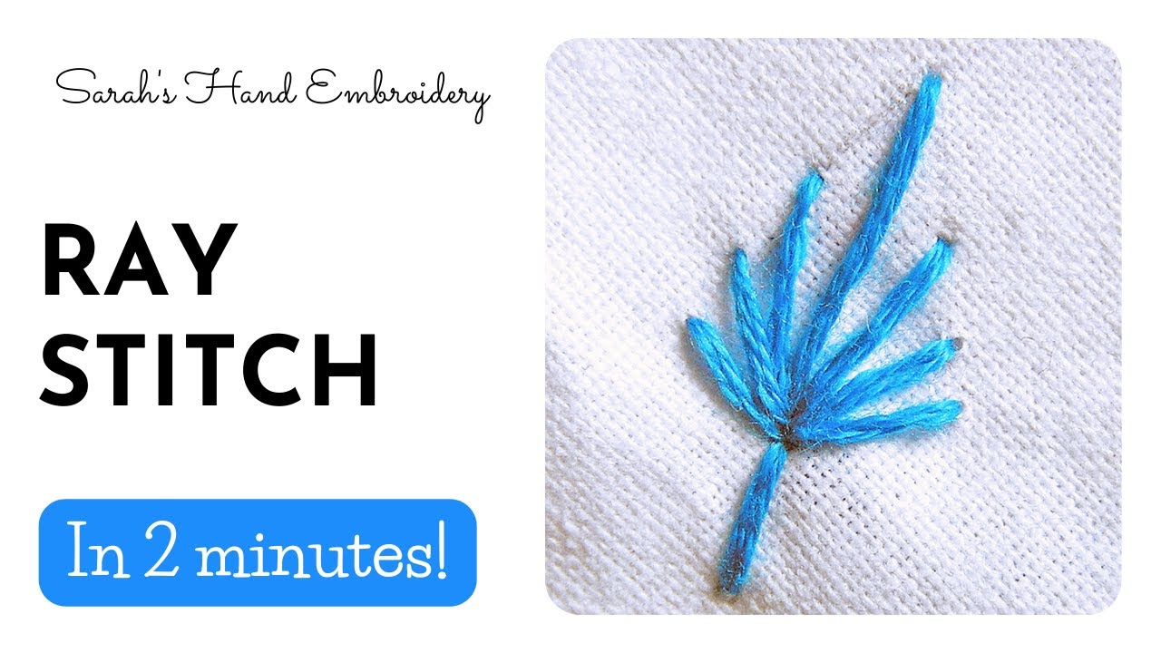 How to do Ray Stitch - YouTube