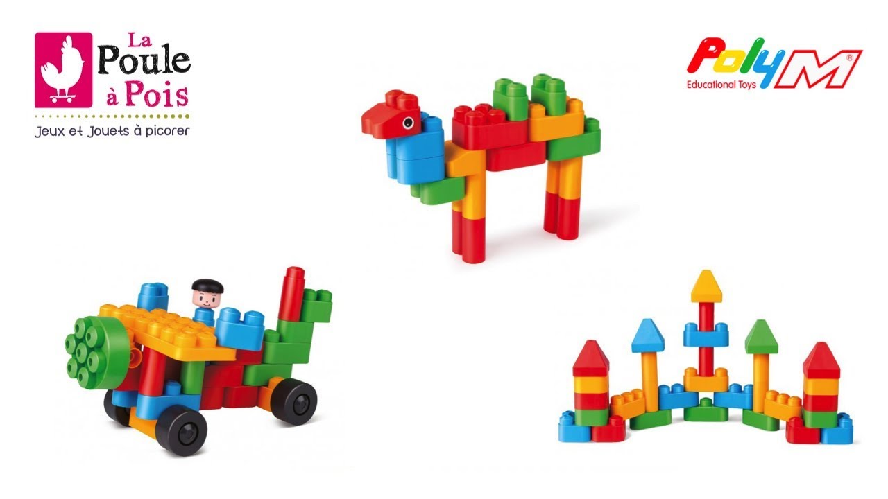 Poly M - Jeu de construction pour enfant - lapouleapois.fr - YouTube