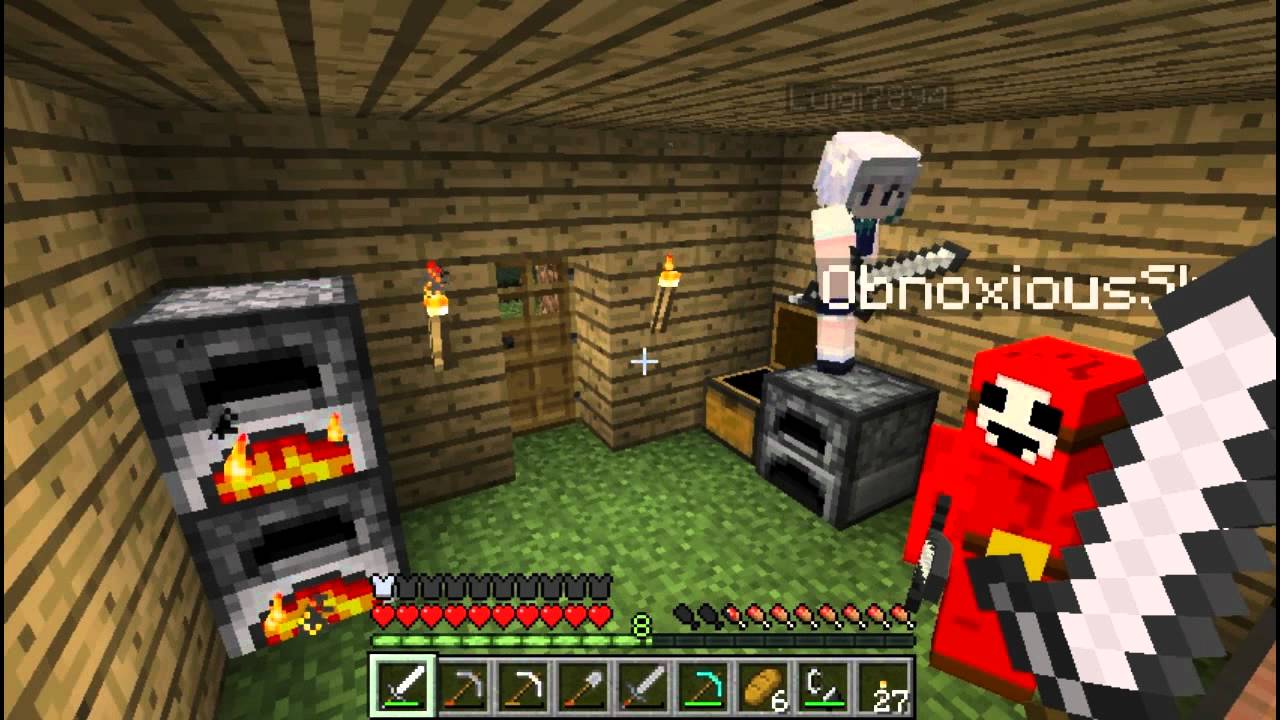 Let's Play Minecraft Episode 4-5 (Co-op Commentary) - YouTube