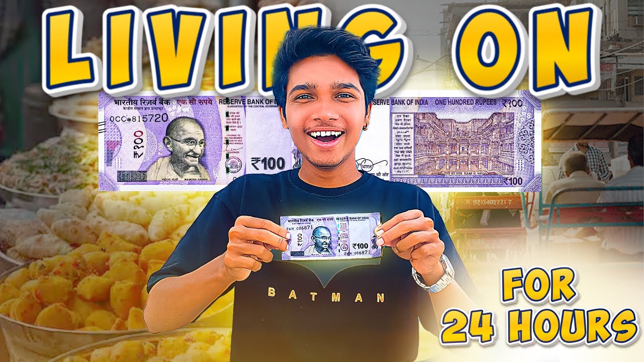 I Survived 24 HOURS With Just ₹100! 😭💸 - YouTube
