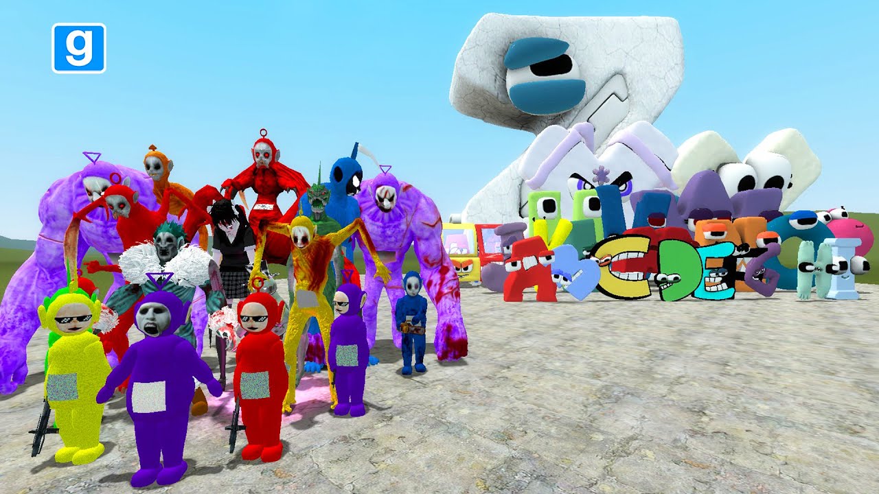 ALL SLENDYTUBBIES FAMILY VS ALPHABET LORE CURSED, GARTEN OF BANBAN In ...