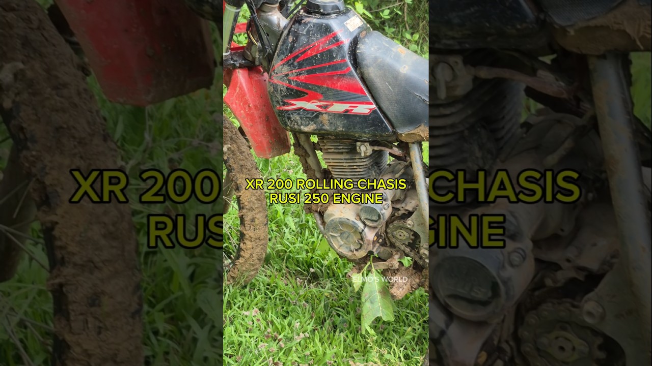 XR 200 ROLLING CHASIS x RUSI 250 ENGINE Converted - YouTube