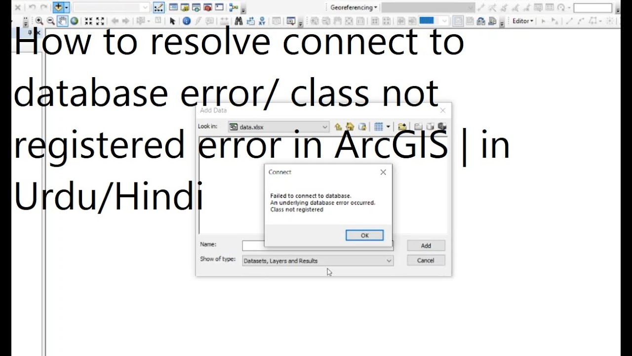 Resolve Connect To Database Error In Arcgis 108 Urduhindi Gis Solve Database Error