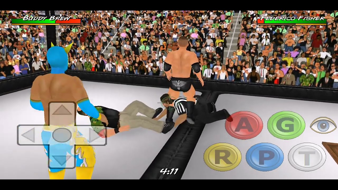 BIG STAGE ROPELESS FIGHT : GENERAL GENECIDE vs BUDDY BREW ( DIFFICULT ...
