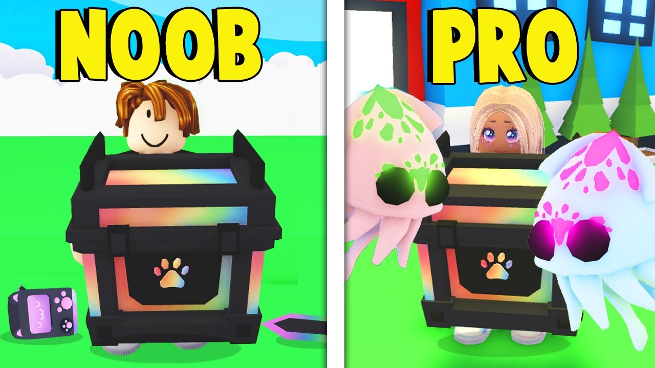 NOOB vs PRO RGB BOX OPENING in Adopt Me! - YouTube