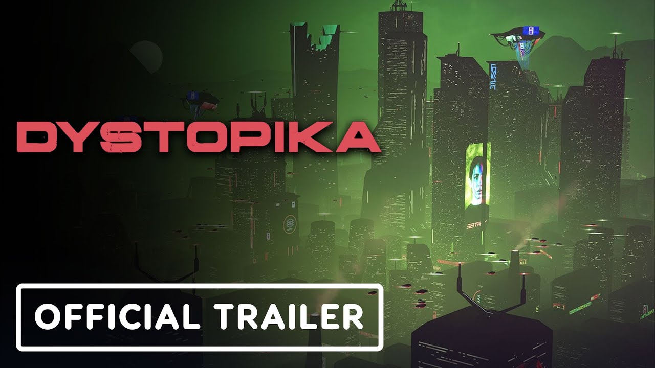 Dystopika - Official Launch Trailer (Cyberpunk City-Builder) - YouTube