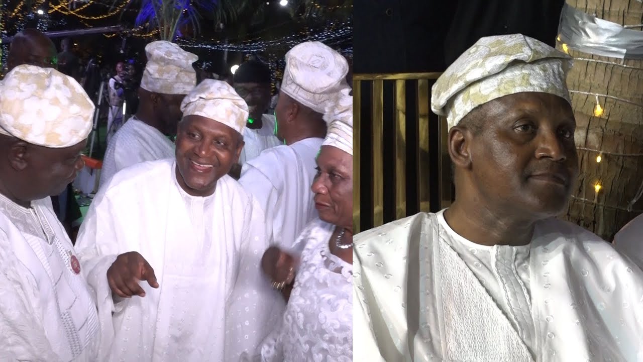 ALIKO DANGOTE SHOWS UP AT RASAK OKOYA'S 80TH BIRTHDAY PARTY - YouTube