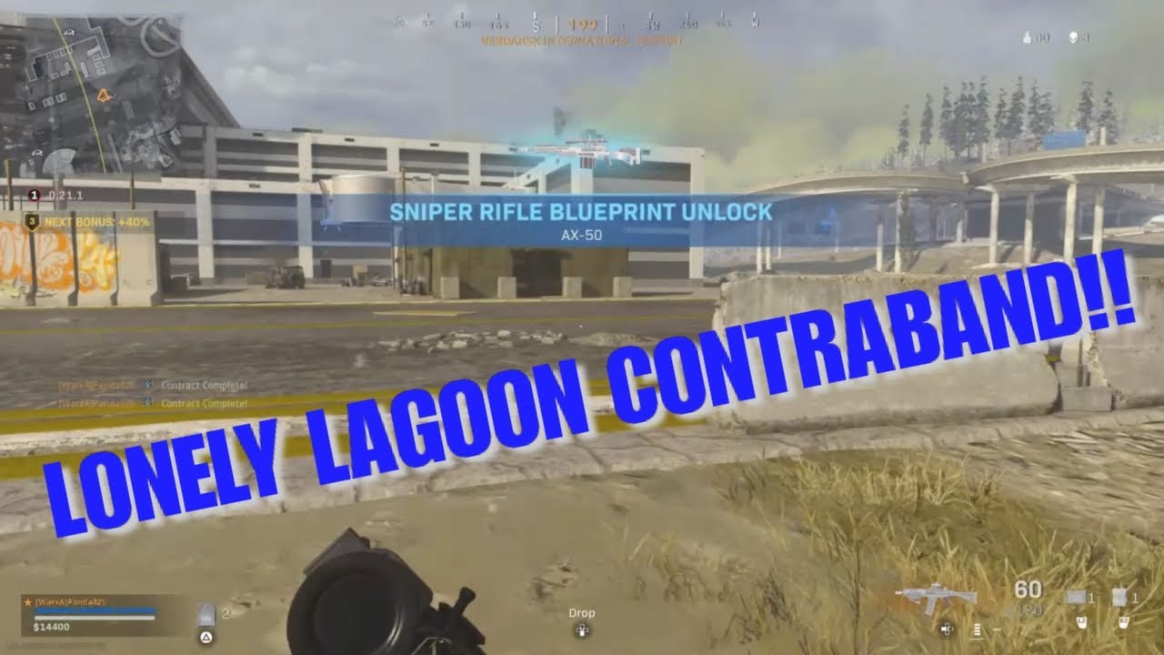 Lonely Lagoon Contraband Contract Unlock! AX50 Sniper Blueprint in ...