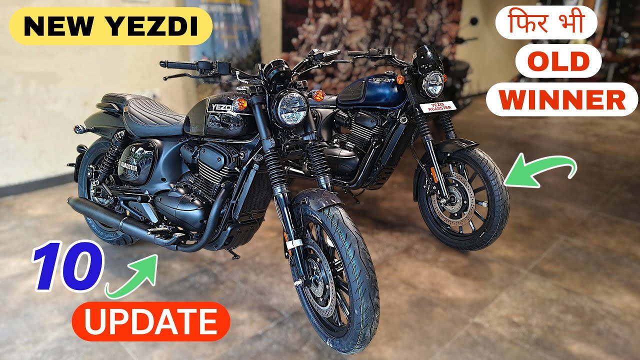 New Yezdi Roadster 350 E20 Model Vs Old Version Jawa Yezdi Roadster ...