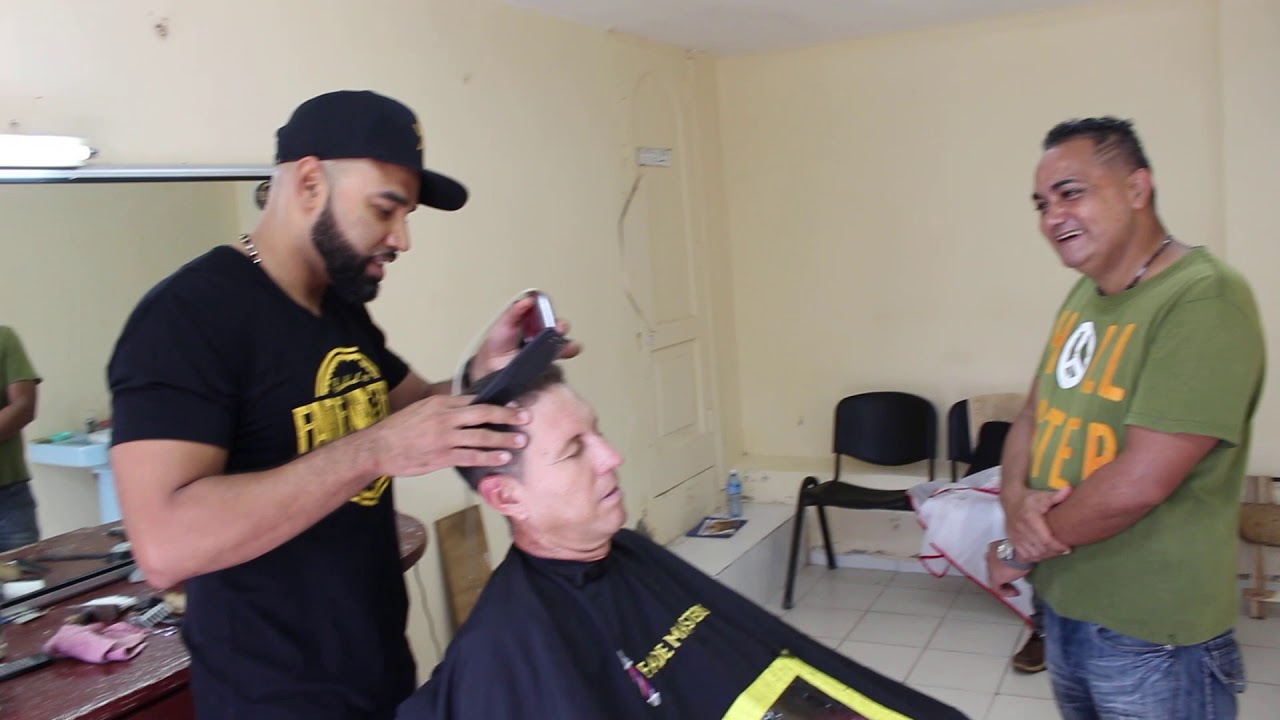 Fade Masters Andre the Barber Cuts Hair in Cuba - YouTube
