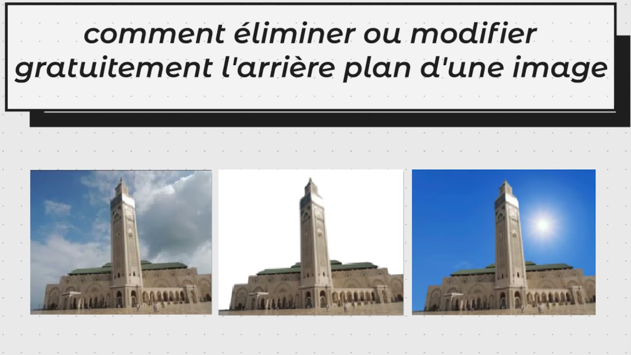 Comment éliminer ou modifier l’arrière plan d’une image - YouTube