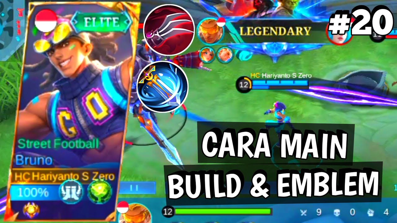 Build Bruno Mobile Legends 2024 - Emblem Bruno Paling Sakit 2024 - Item ...