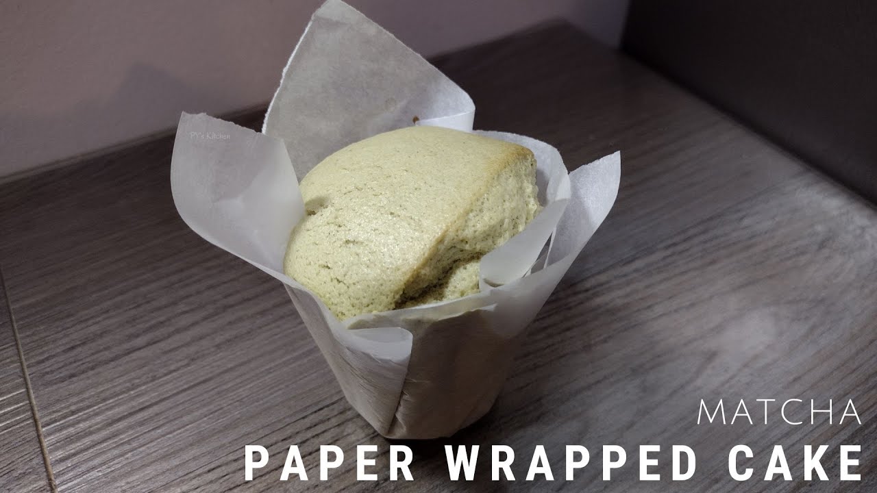 Bakery Style Paper Wrapped Sponge Cake Matcha Flavor | 紙包蛋糕 - YouTube