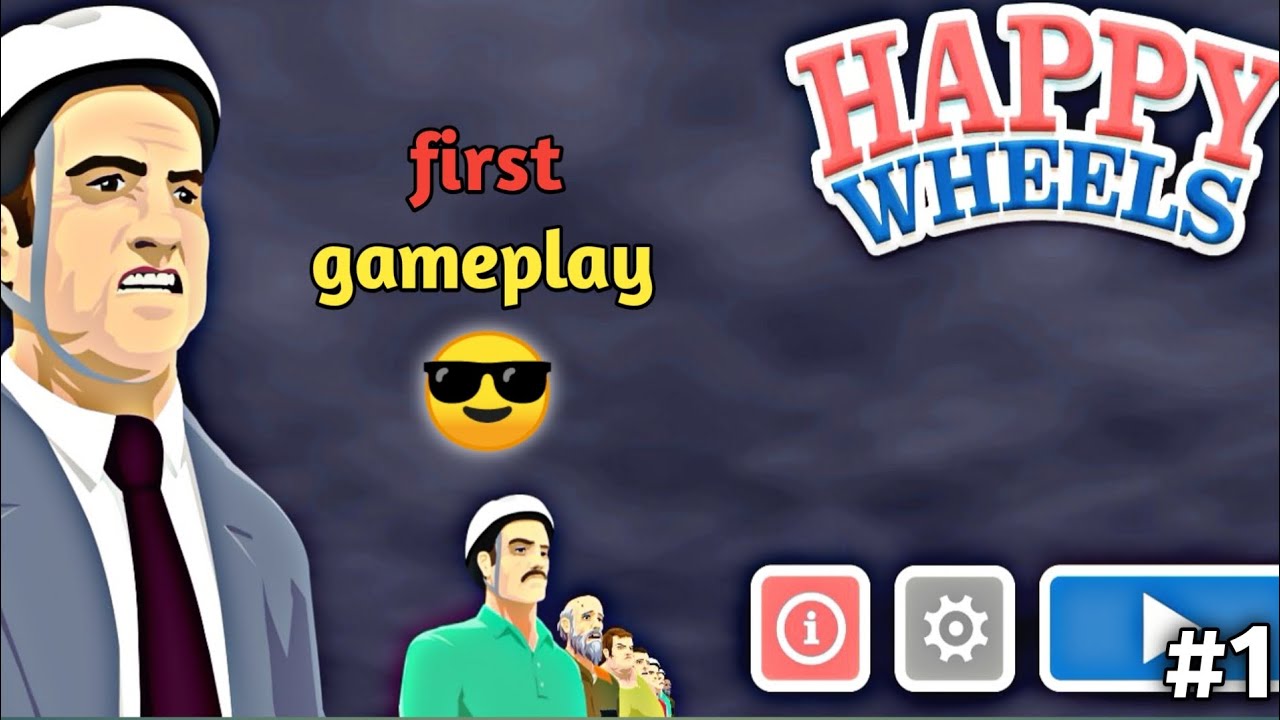 My first gameplay of happy wheels 😎😎 #1 ll Raunak gamerz - YouTube