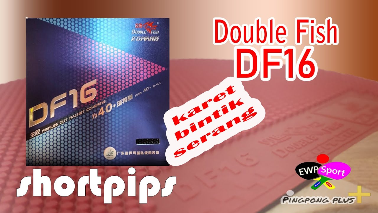 Double Fish KOMANN DF16 SHORTPIPS RUBBER || Bintik SERANG - YouTube