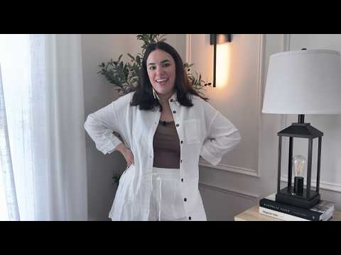 Fixmatti Women 2 Piece Outfits Long Sleeve Button Down Blouse and Shorts Sweatsuit Sets - This set i
