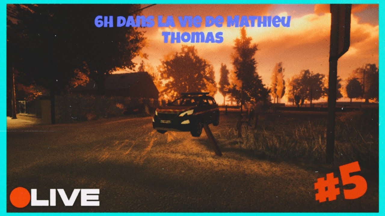 🔴LIVE FR | Nova-Life RP | 6H dans la vie de Mathieu Thomas le gendarme 🇨🇵 #5 - YouTube