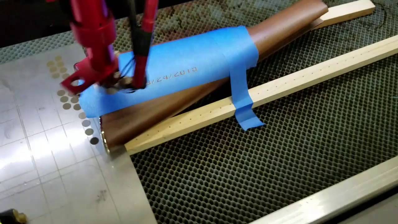 Henry rifle stock engraving - YouTube