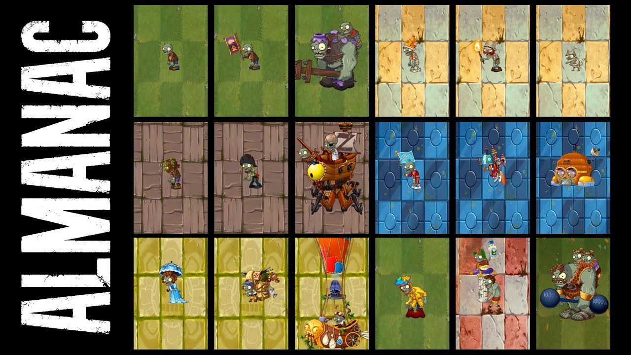 Plants Vs Zombies 2 Zombie Almanac