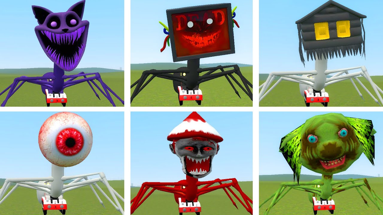 New Water Eye Tower Train,HouseHead Train,Mr Fun Sprunki Train,123 ...