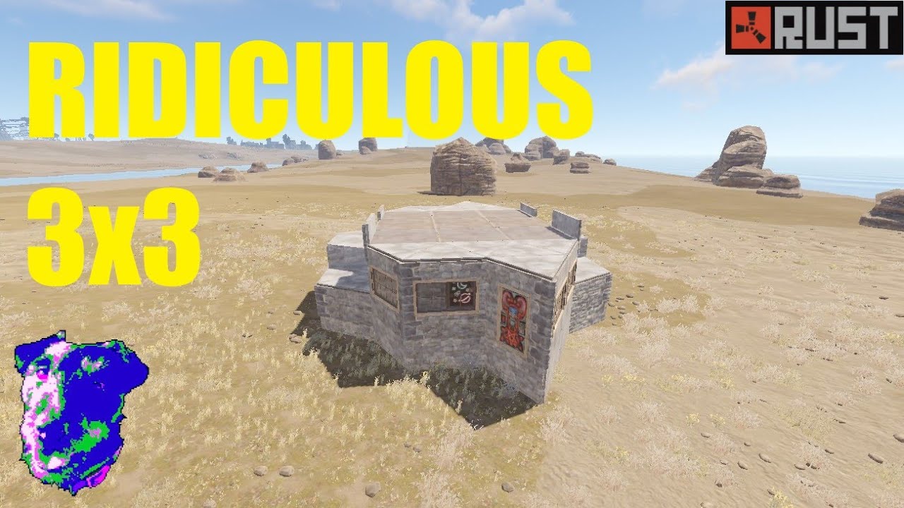 Ridiculous 3x3 (NEW META?) - Rust 2022 Base Design Solo/Duo/Trio - YouTube
