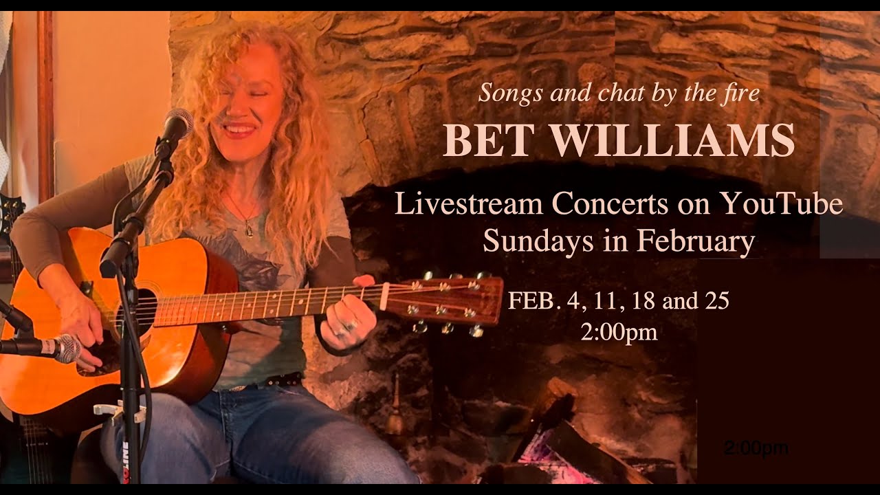 Bet Williams - Sundays in February - Songs and Chat by the Fire - YouTube