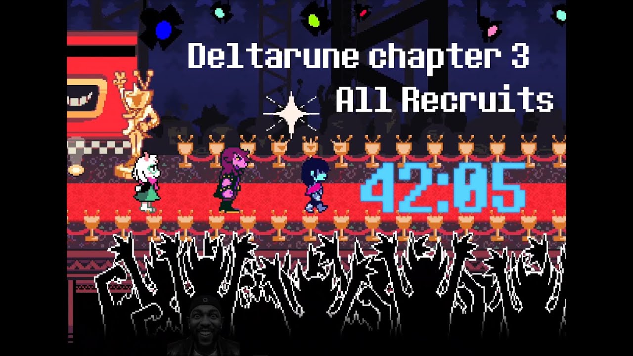 Deltarune Chapter 3 All Recruits Speedrun in 42:05 by BlueMushroom64 ...