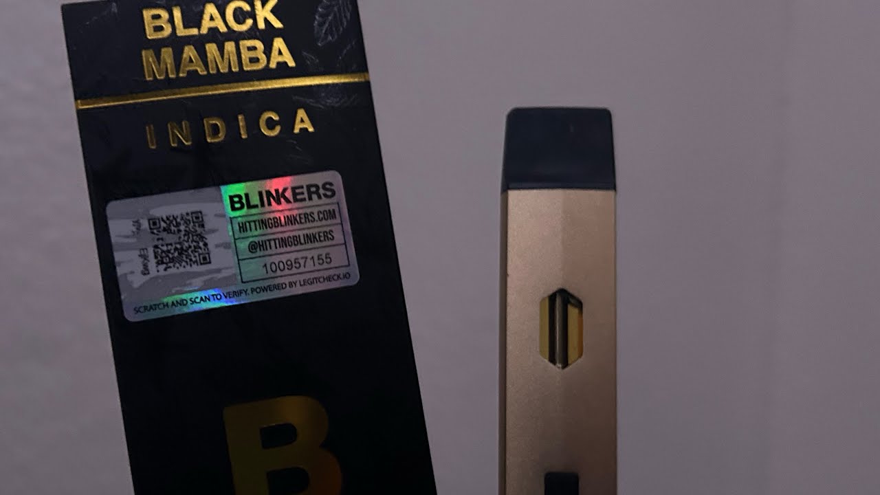 BLINKERS Disposable Review - Black Mamba indica 2gram - YouTube