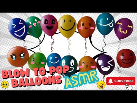 ASMR TICKLE TICKLING Emoji BALLOON Video | SQUEEZING Rubbing ASMR ...