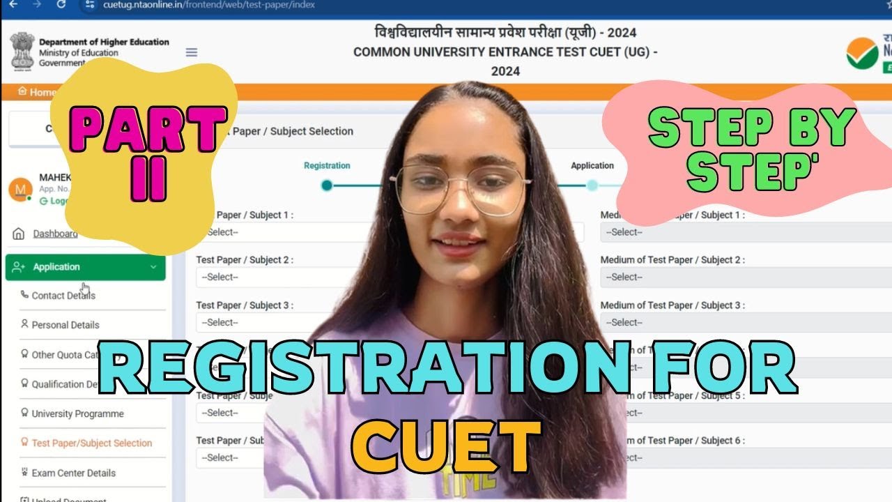 How to Register for CUET | CUET Registration | Part 2 - YouTube