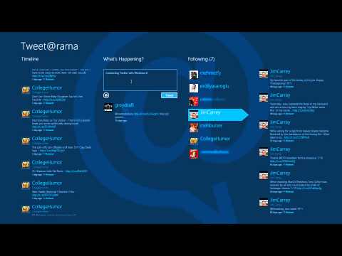 Windows 8 - Geliştirme Sürümü - Tweet@rama - Türkçe