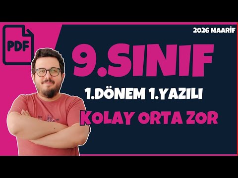 9.sınıf matematik 1.dönem 1.yazılı sınavı #yks2026 #yazılıhazırlık #yazılısoruları